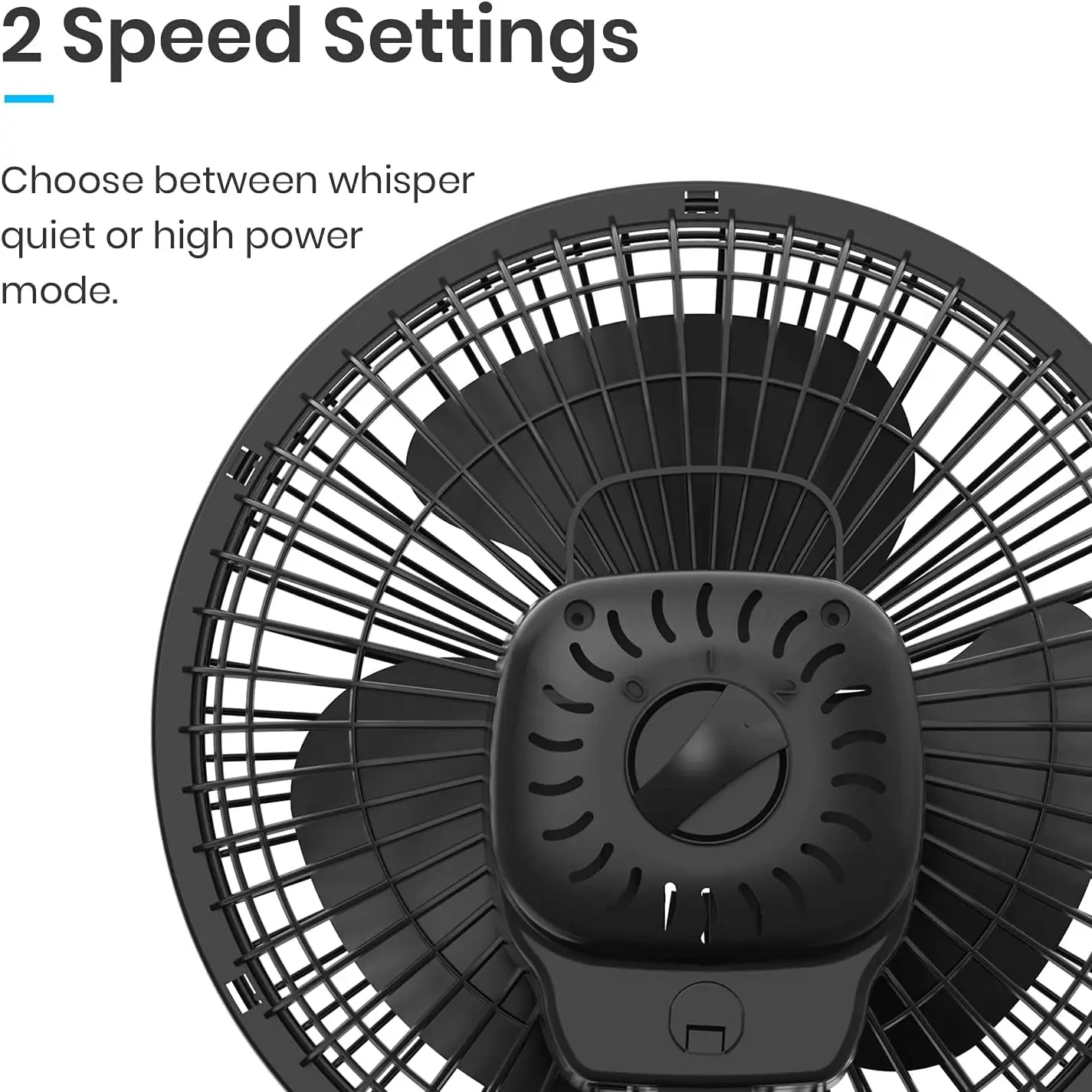 6" Inch Portable Oscillating Table Fan with Kids Safety Mesh Grill Clip ...