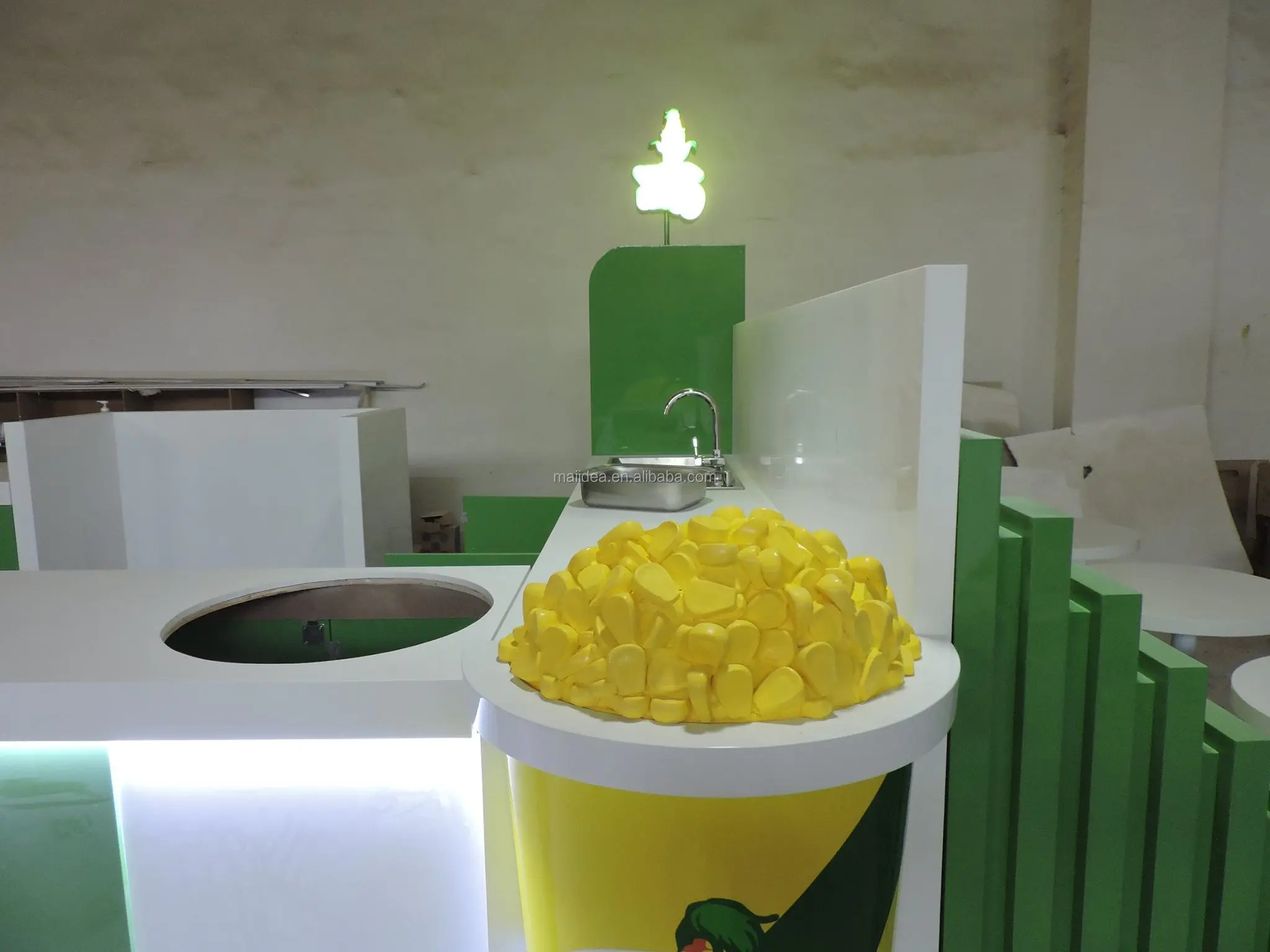 Shop Our Corn Shape Display Counter - Perfect for Malls