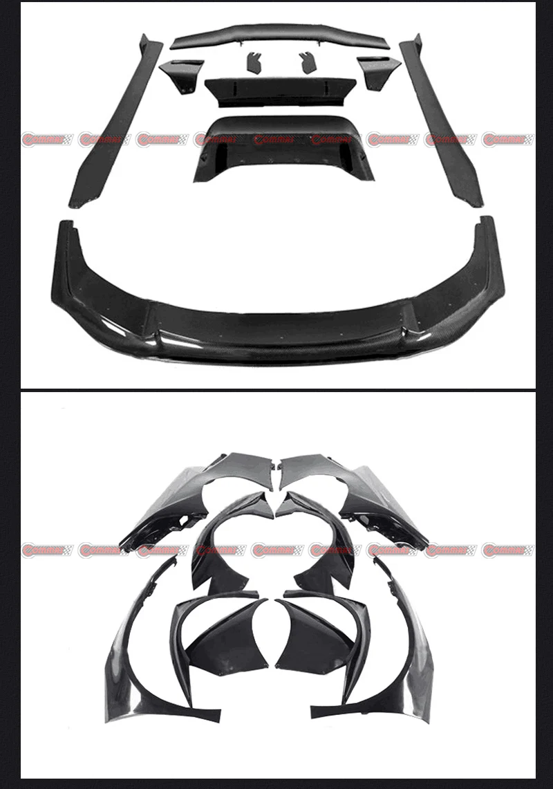 LB Style Fiberglass Fender Flares Wide Bodykit for Lambo Huracan LP610 ...