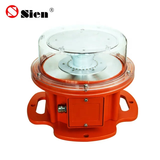 LED Red Aviation Warning Light - ICAO FAA DGCA Obstruction Lights for ...