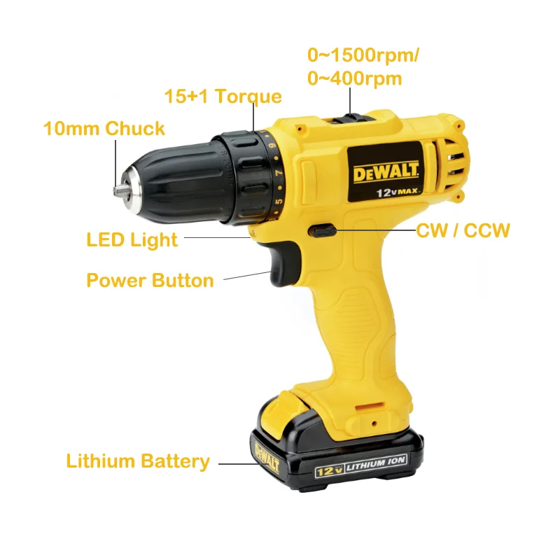 DCD700 Cordless Drill - High Quality, Portable, and Versatile