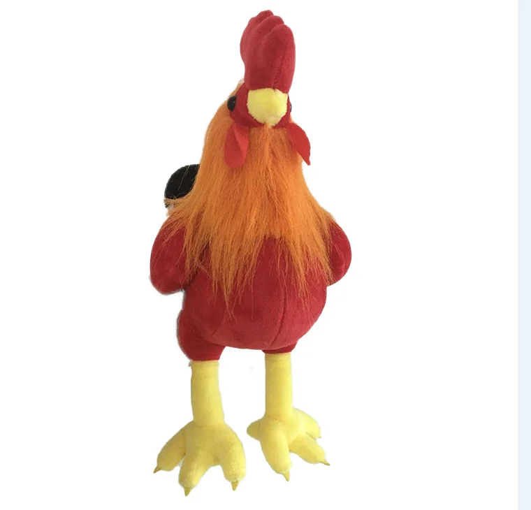 Custom Lifelike Red Rooster Stuffed Farm Animal Plush Chicken Toy