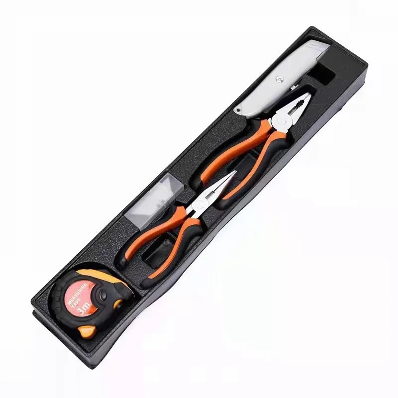 Three-layer Foldable Iron Tool Box - 85 Piece Set for Repair