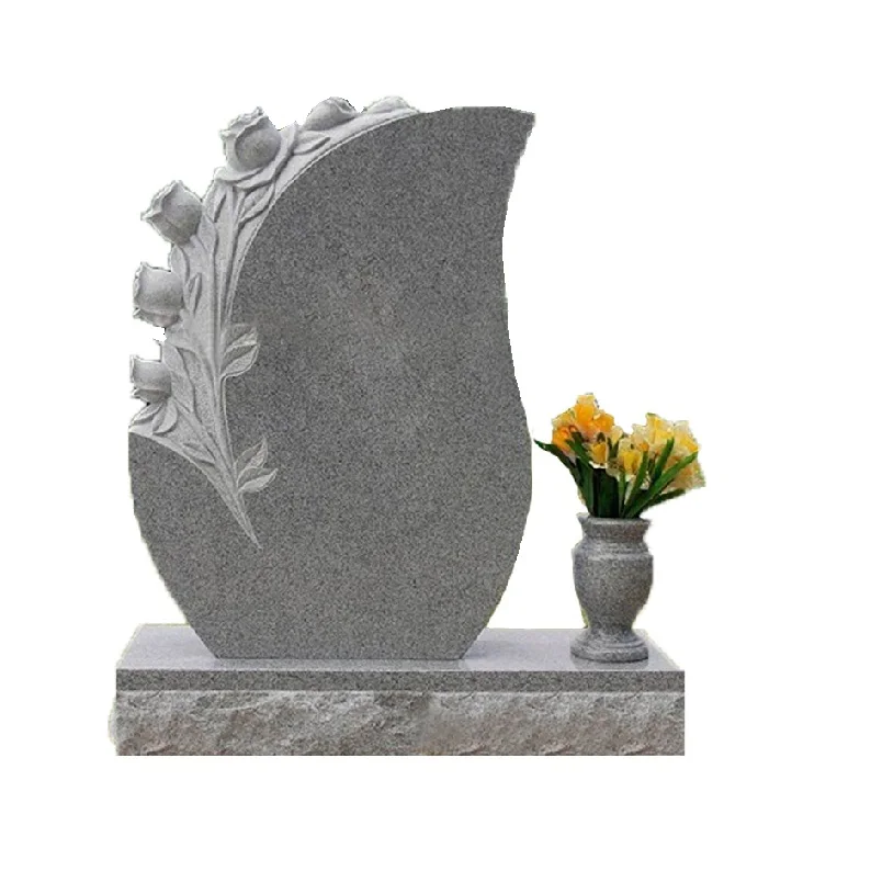 Wholesale Monuments Tear Drop Headstones Granite Tombstone Engraved ...