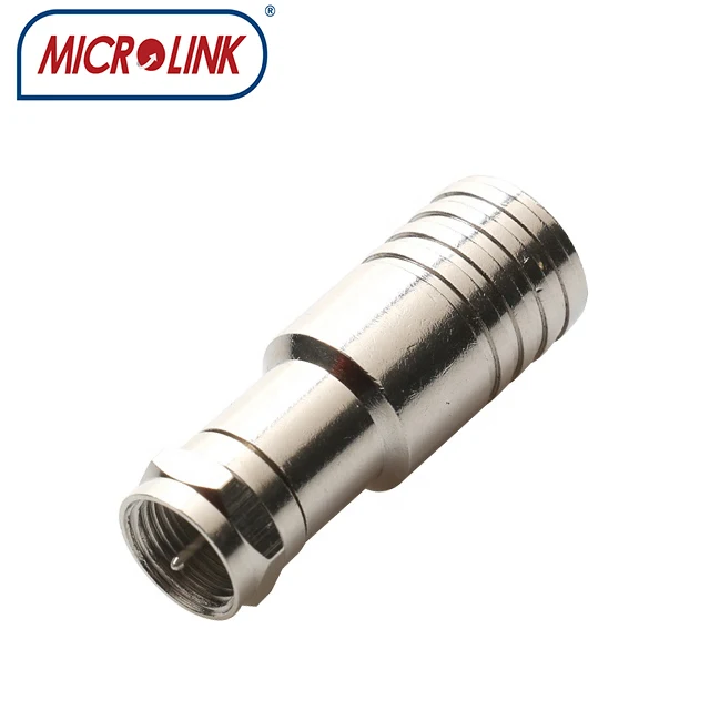 75 Ohm F Type Straight Plug Catv Assembly Rg11 F Male Twist On Crimp ...