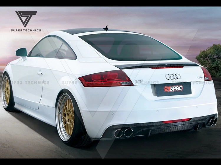 Aspec Style Carbon Fiber Rear Diffuser for Audi TT Mk2