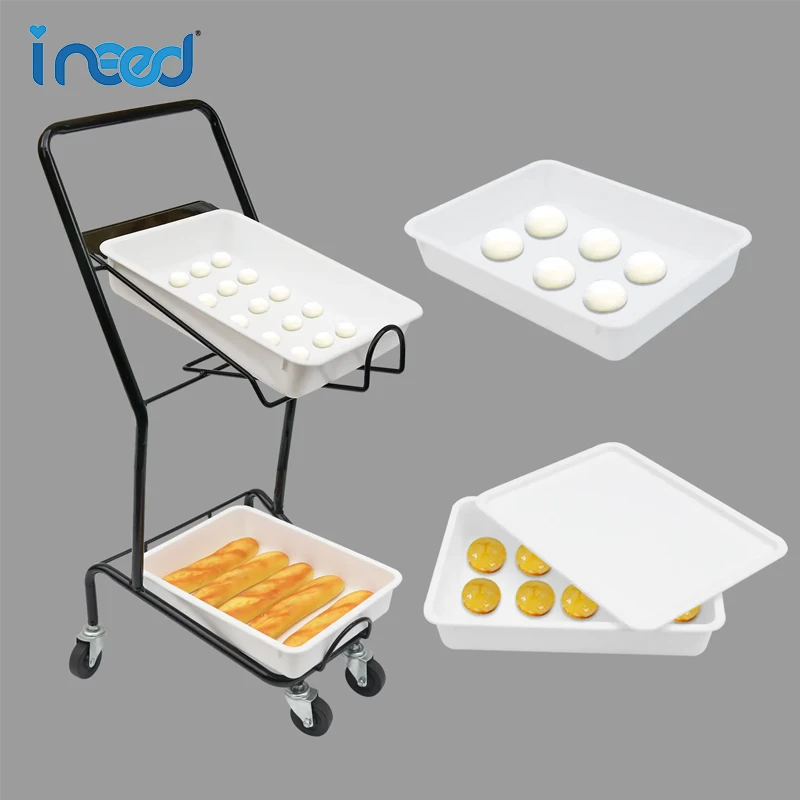 Plastic Dough Proofing Box With Trolley Bakery Storage Container ...