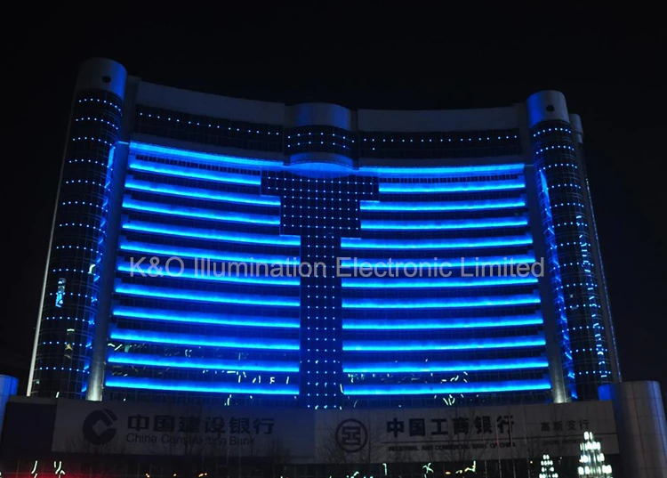 RGB DMX512 LED Exterior Linear Lights for Building Facade