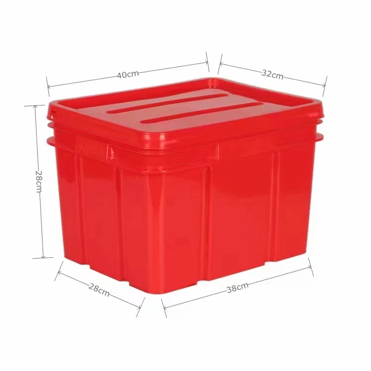 Plastic Square Box 15 Liters-25 Liters-30 Liters With Lid Turnover Box ...