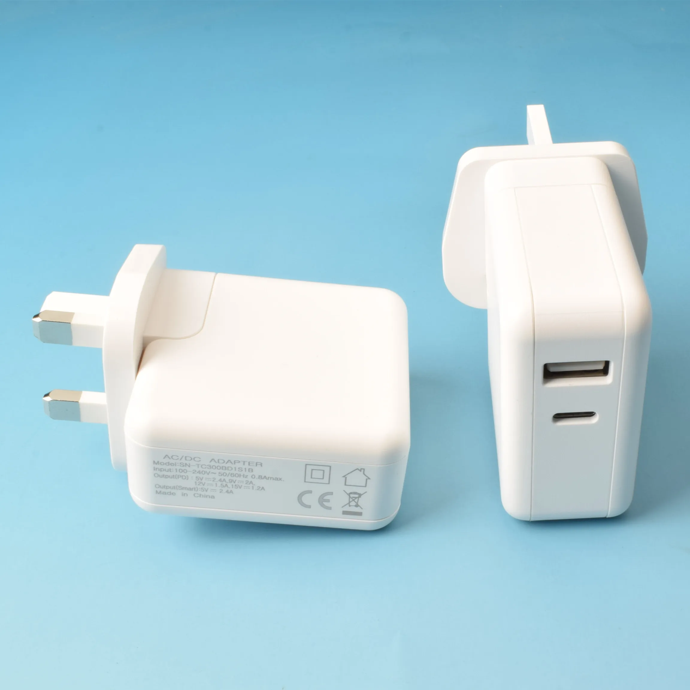 Newest 2020 Bs 30w Usb-c Adapter Pd18w + 5v2.4a Power Delivery Charger ...