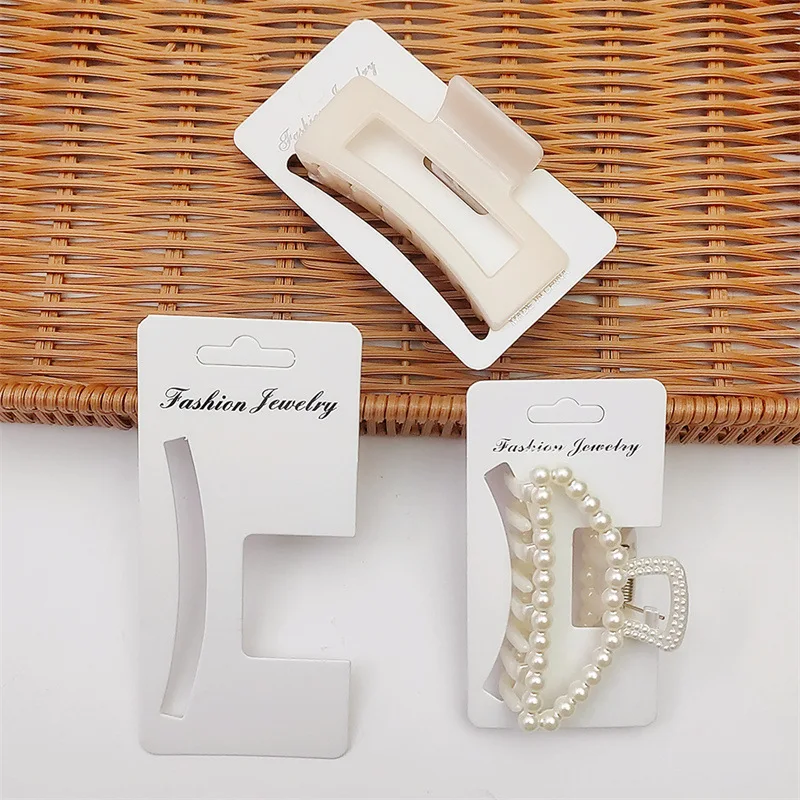 Customizable Hair Claw Card - Perfect for Jewelry Display