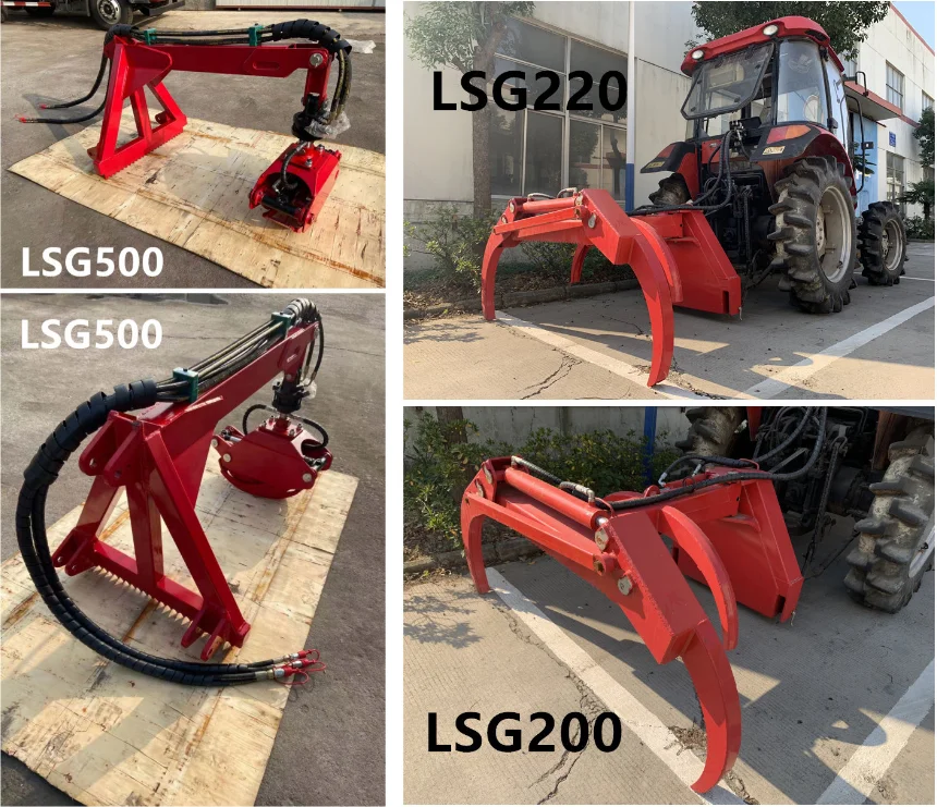 25-120hp Tractor Fit Timber Log Skidding Grapple Rotating Grab - Buy ...