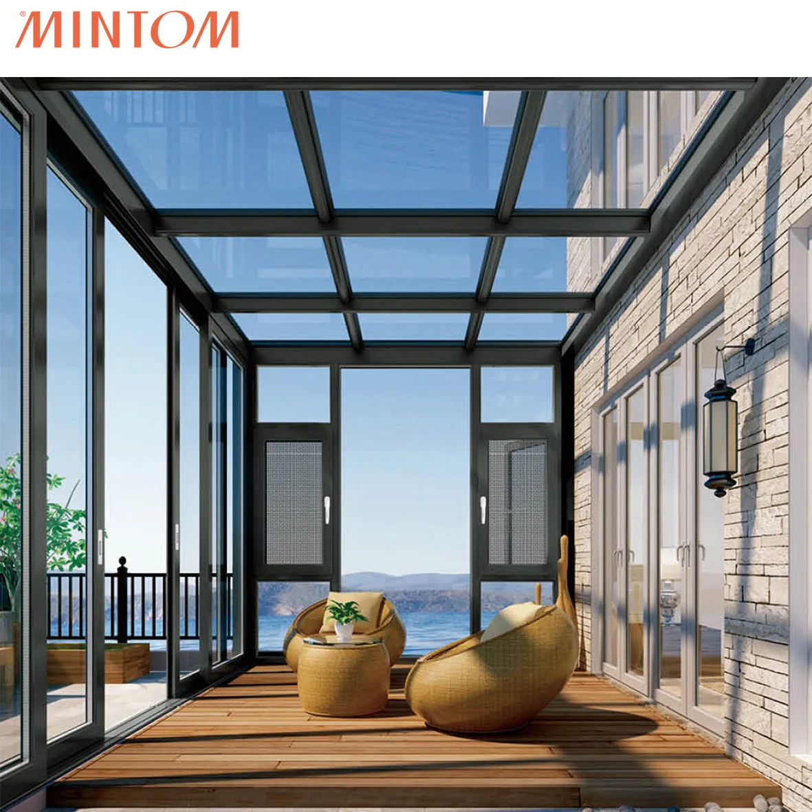 Mintom Thermal Break Glass Houses Soundproof Modular Garden Rooms ...