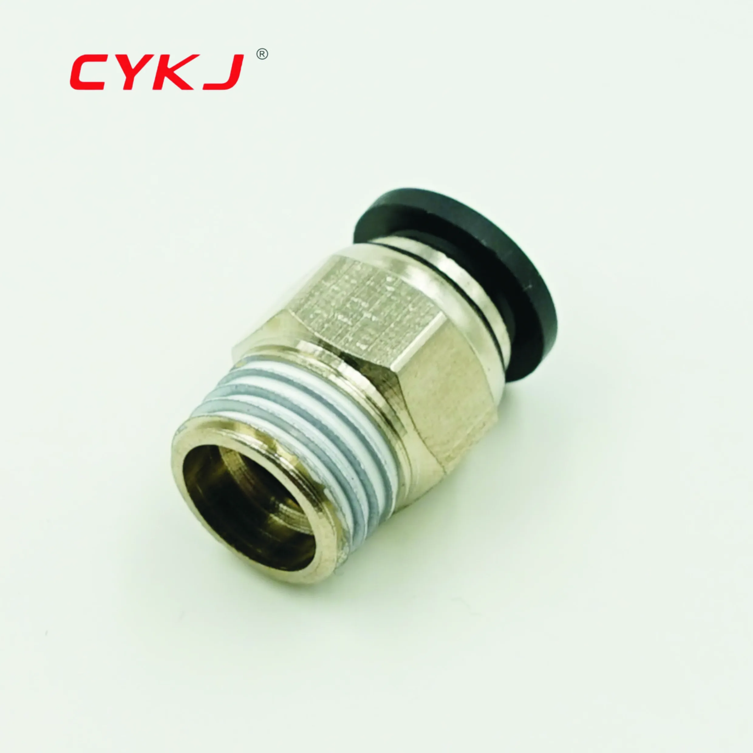 Black Male Straight Connector Tube 4mm 6mm 8mm 10mm 12m To 1/8'' 1/4 ...