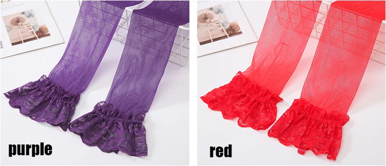 Dropshipping Sheer Lace Stay up Silk Semi Sheer Thigh High Hold up ...