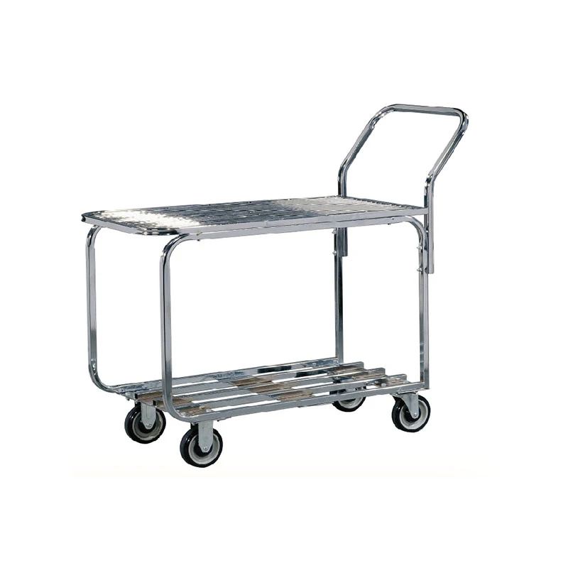 Double Decker Multi-functional Metal Stocking And Marking Carts Handle ...