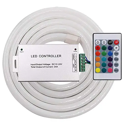 Remote Control Rgb Led Neon Rope Light Color Changing 12v 5050 Flex Led ...