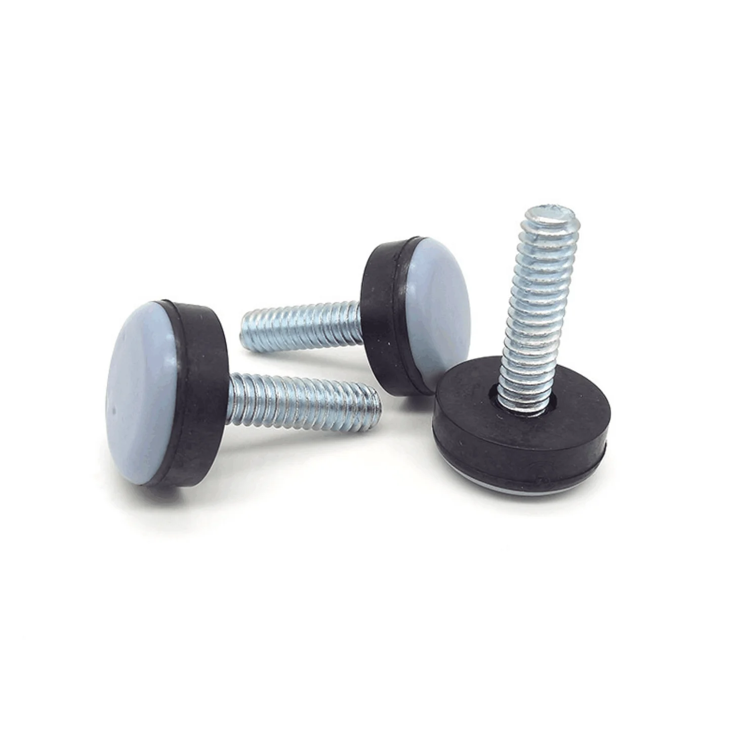 Round Grey PTFE Furniture Leg Sliders Chair Leg Pad Plastic Glides with ...
