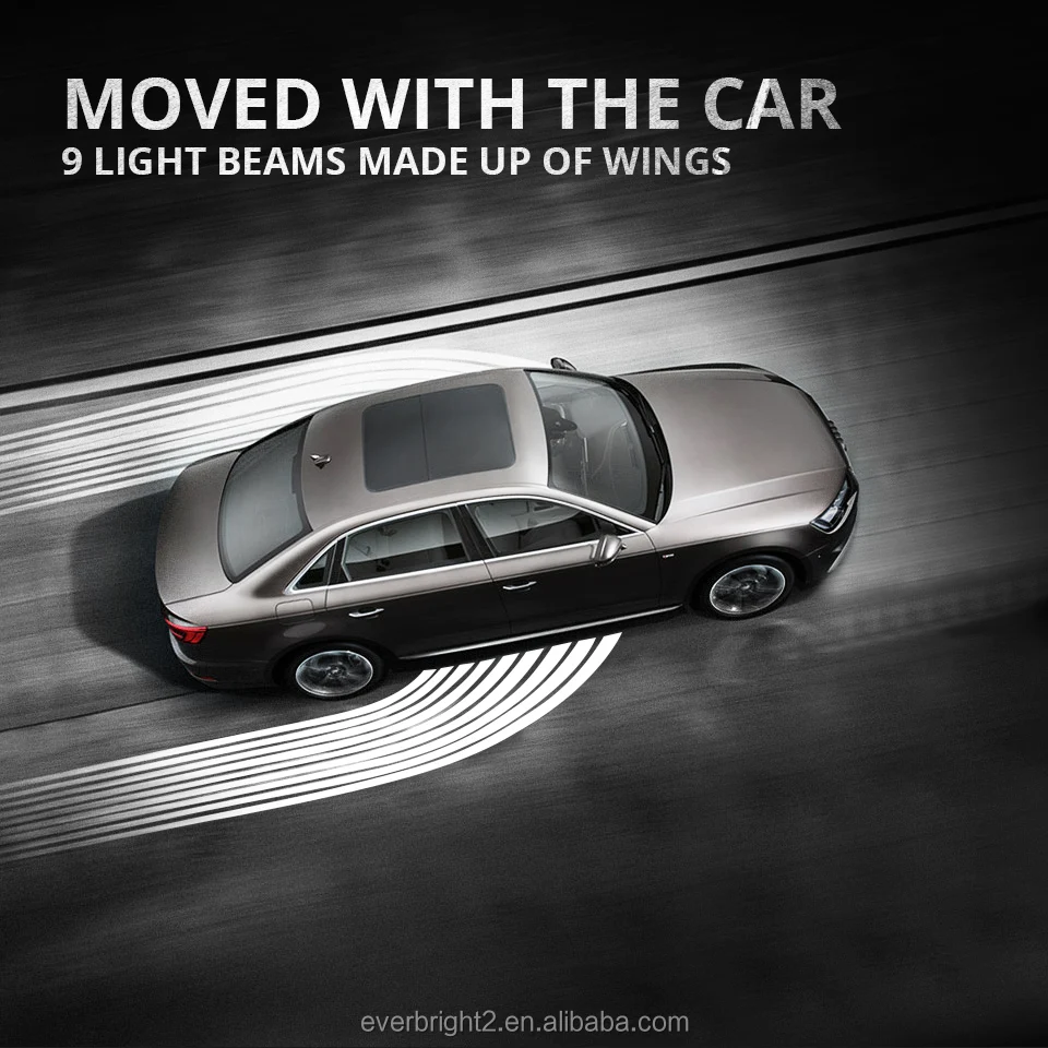 Universal Led Angel Wings Car Welcome Light Shadow Courtesy Light ...