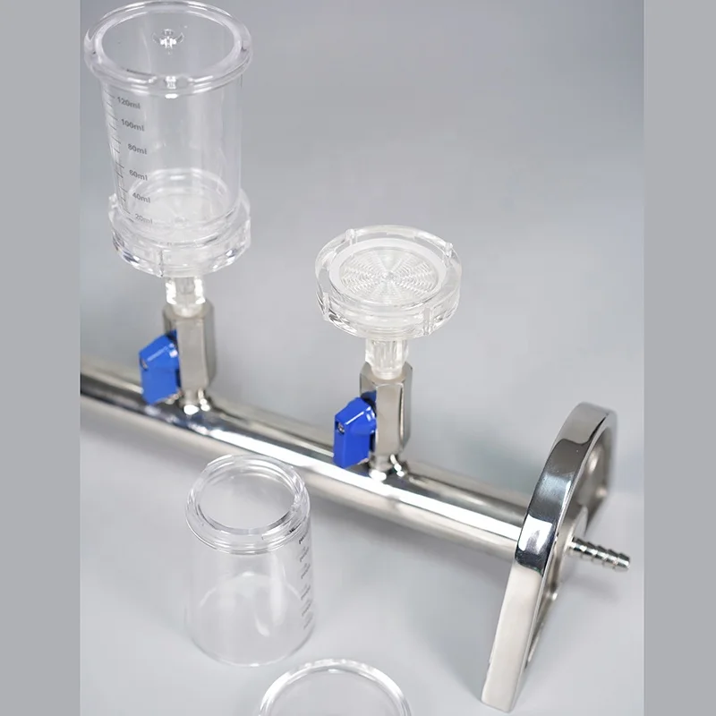 Multi Medical Use 6 Branch Plastic Funnel Manifolds Vacuum Filtration ...