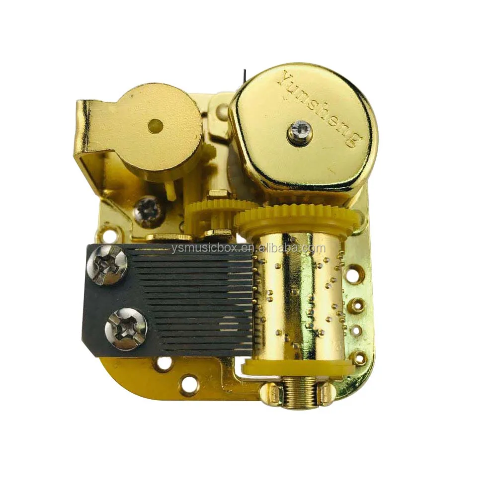 Custom Song 18 Note Golden Music Box Sound Box - YUNSHENG