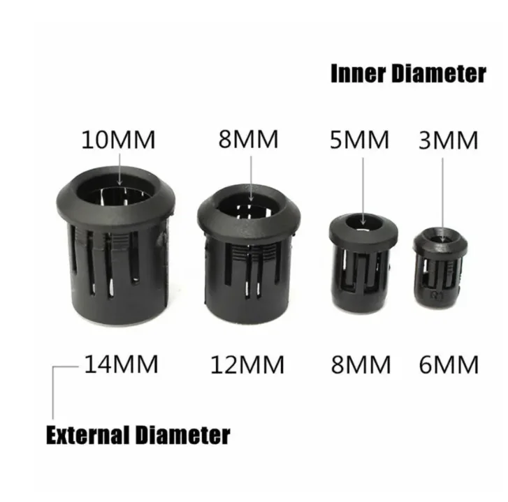 1000PCS/Bag Black Plastic 3MM 5MM Lamp LED Diode Holder Clip Bezel ...