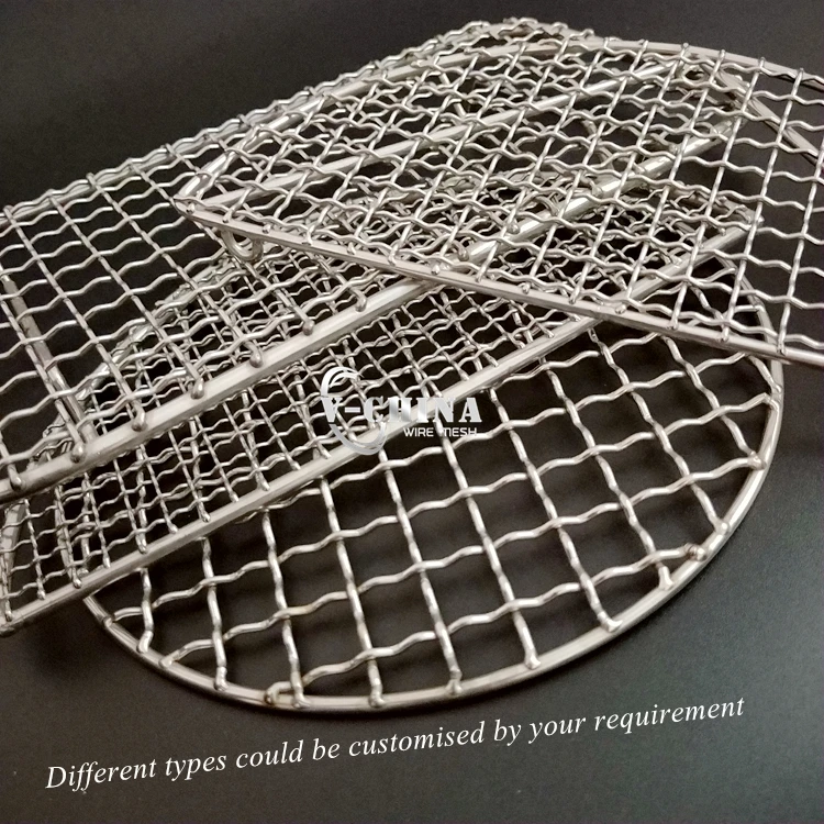 Stainless Steel Grill Net Mesh - Easy to Clean BBQ Grates