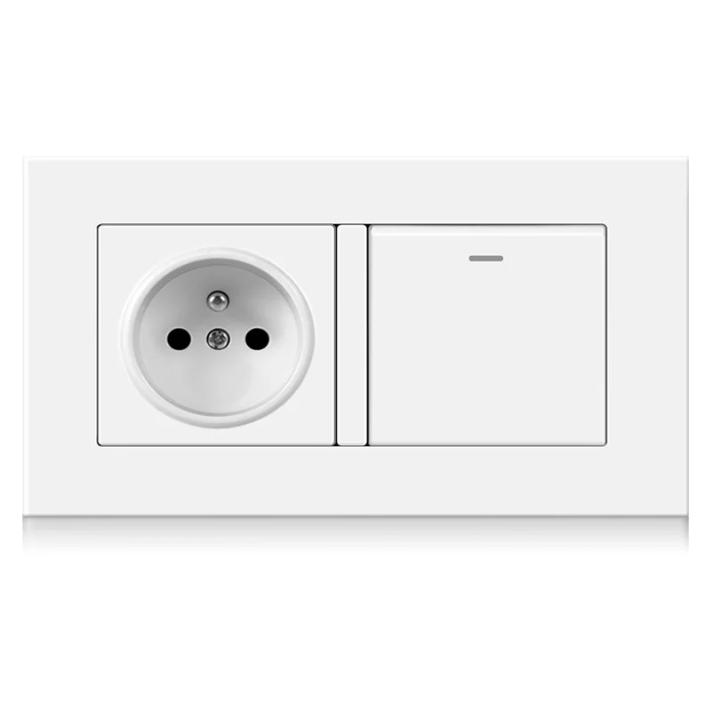 French EU Standard Wall Socket & Switch - Professional Quality