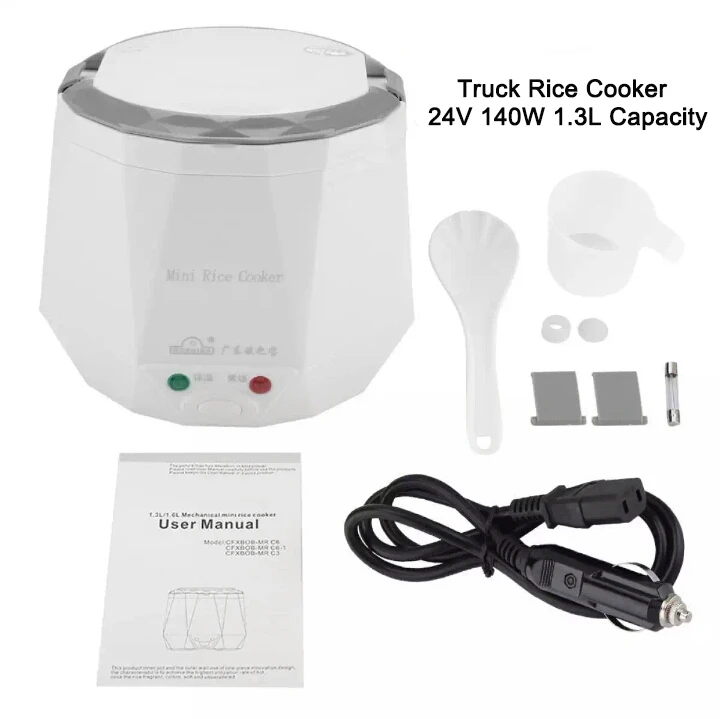 Mini Rice Cooker 24V 1400W - Perfect for Dc Truck Cooking