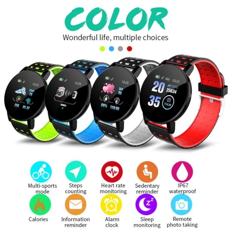 119 Plus Smart Watch Heart Rate Smart Wristband Sports Watches Smart 119-plus-smart-watch-heart-rate-smart-wristband-sports-watches-smart