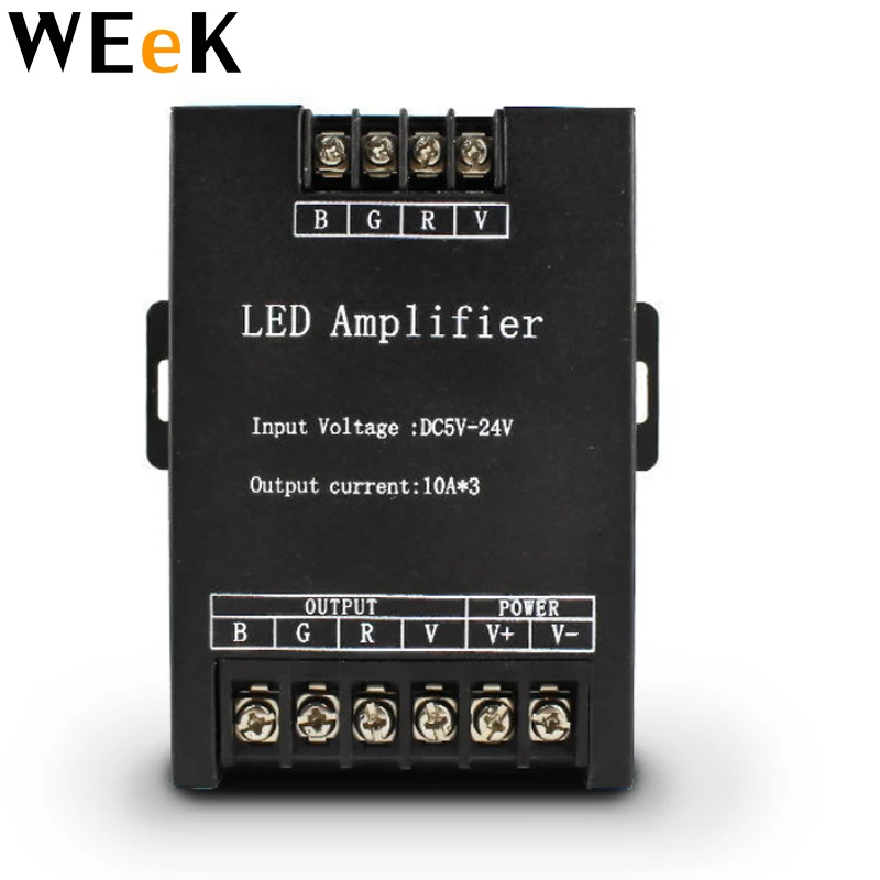 LED Amplifier DC5V 12V 24V 30A Single Color High Speed Signal Repeater ...