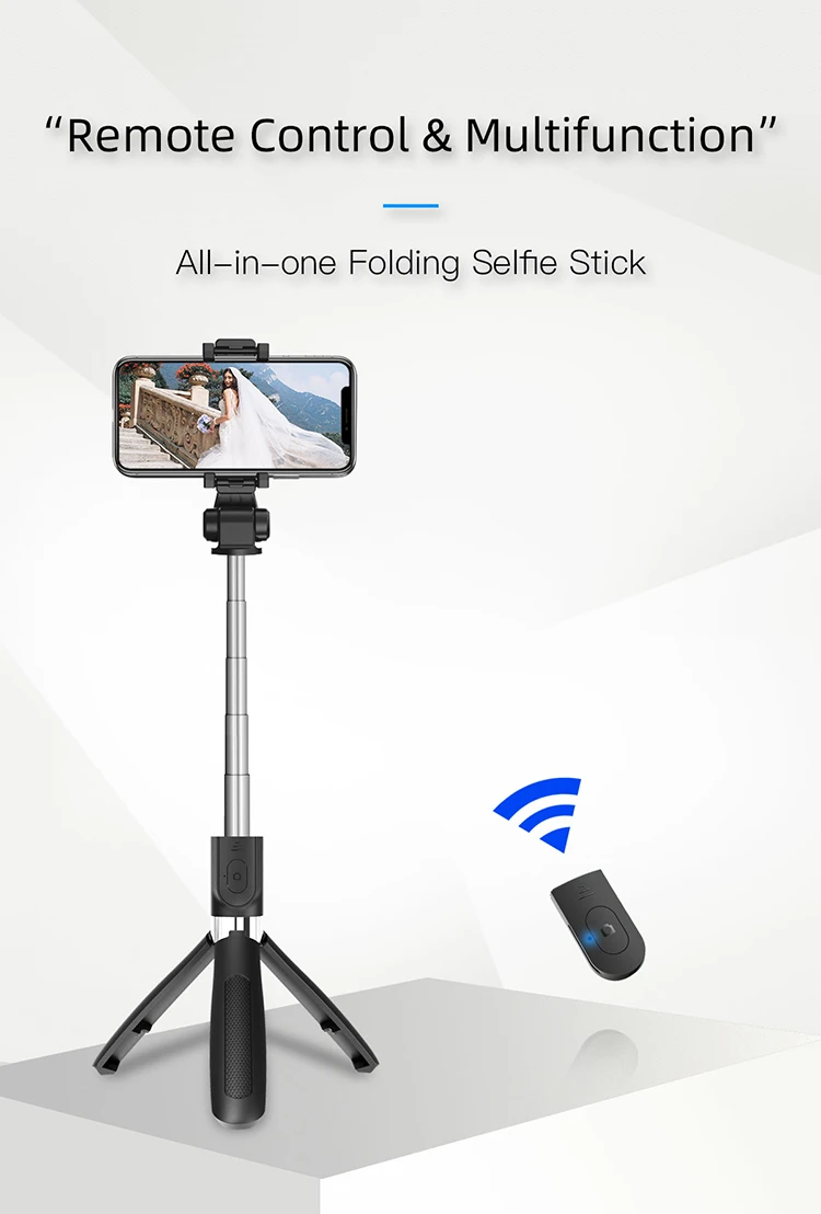 New Flexible 360 Degree Rotating Selfie Stick Tripod Mini Selfie Stick ...
