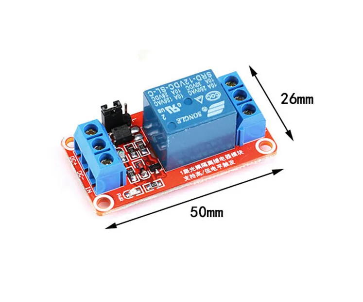 12v 1 Channel Relay Module Board Shield With Optocoupler Road High And ...