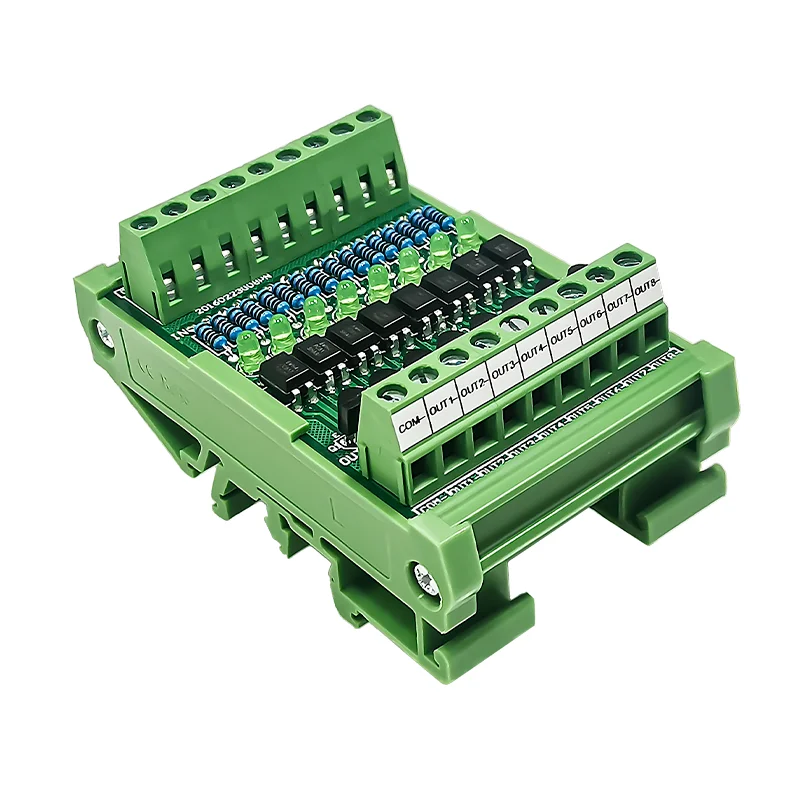 8 Channel 24VDC Optoisolators Transistor PNP Output Photoelectric Isolation Module with NPN ...