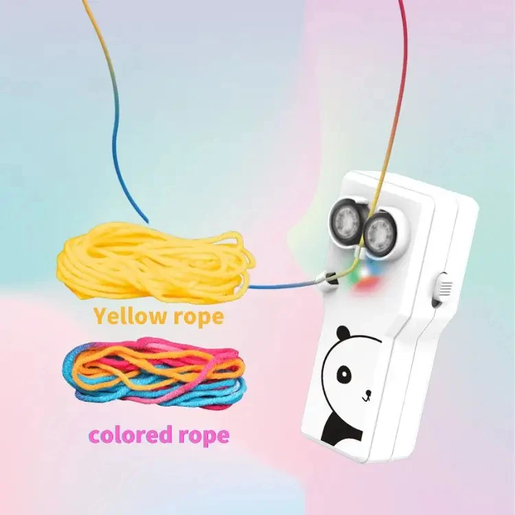 New Tik Tok String Shooter Decompression Toy Glow Fun Electric Rope ...