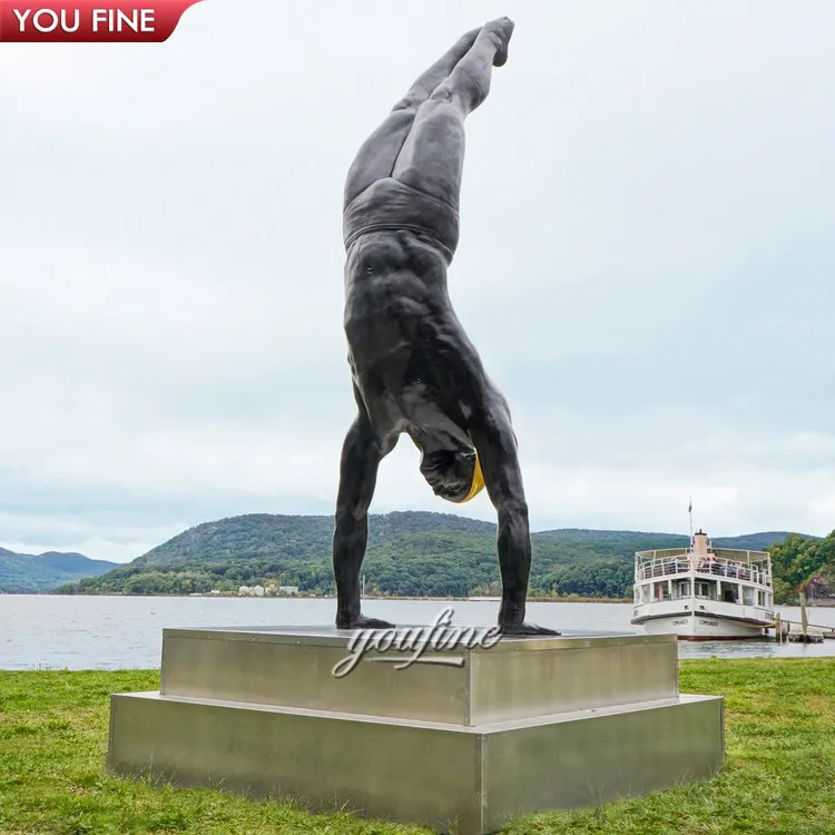 Life Size Bronze Gymnastics Athlete Sculpture Statue