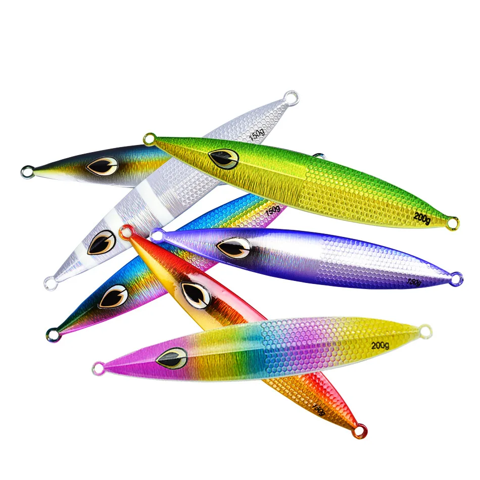 Deep Sea 150G-320G Metal Material Bass Fishing Lures Luminous Lead Fish ...