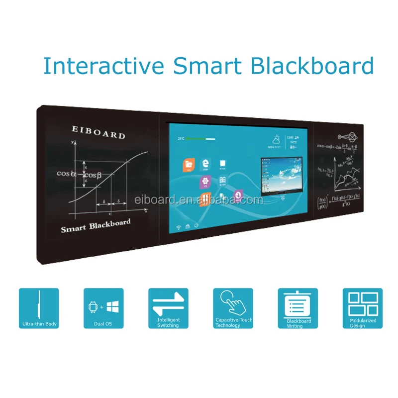4m Digital Classroom Chalk Writing 4k Capacitive Finger Touch Screen ...