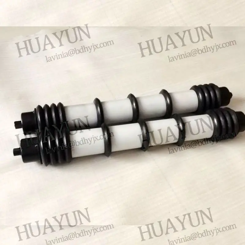 127mm Dia Shock Absorber Impact Idler Rubber Conveyor Rollers With ...