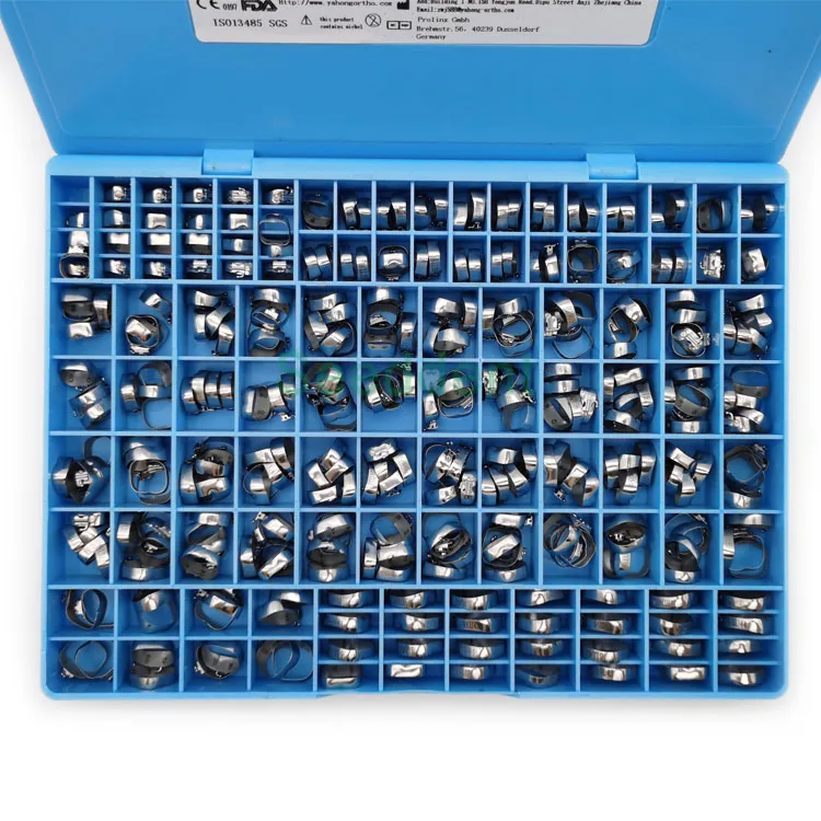 Dental Orthodontic Stainless Steel Sand Blasted Molar Band With Buccal ...