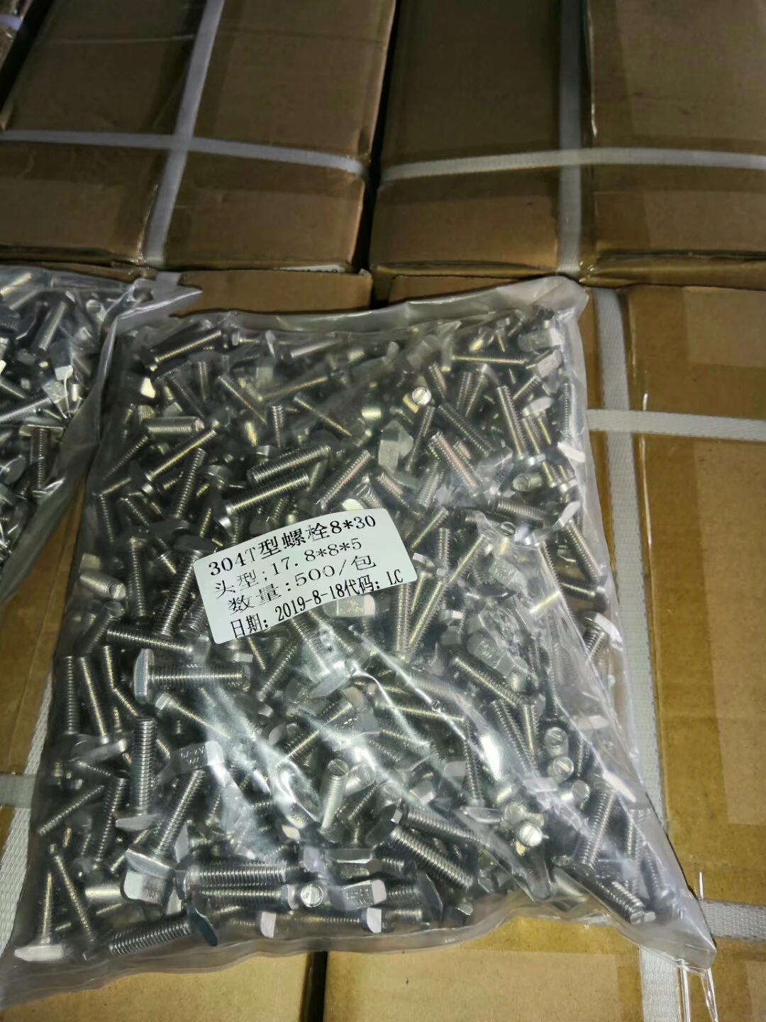 DIN 186 Stainless Steel 304 T Head Bolts for Aluminum Profiles