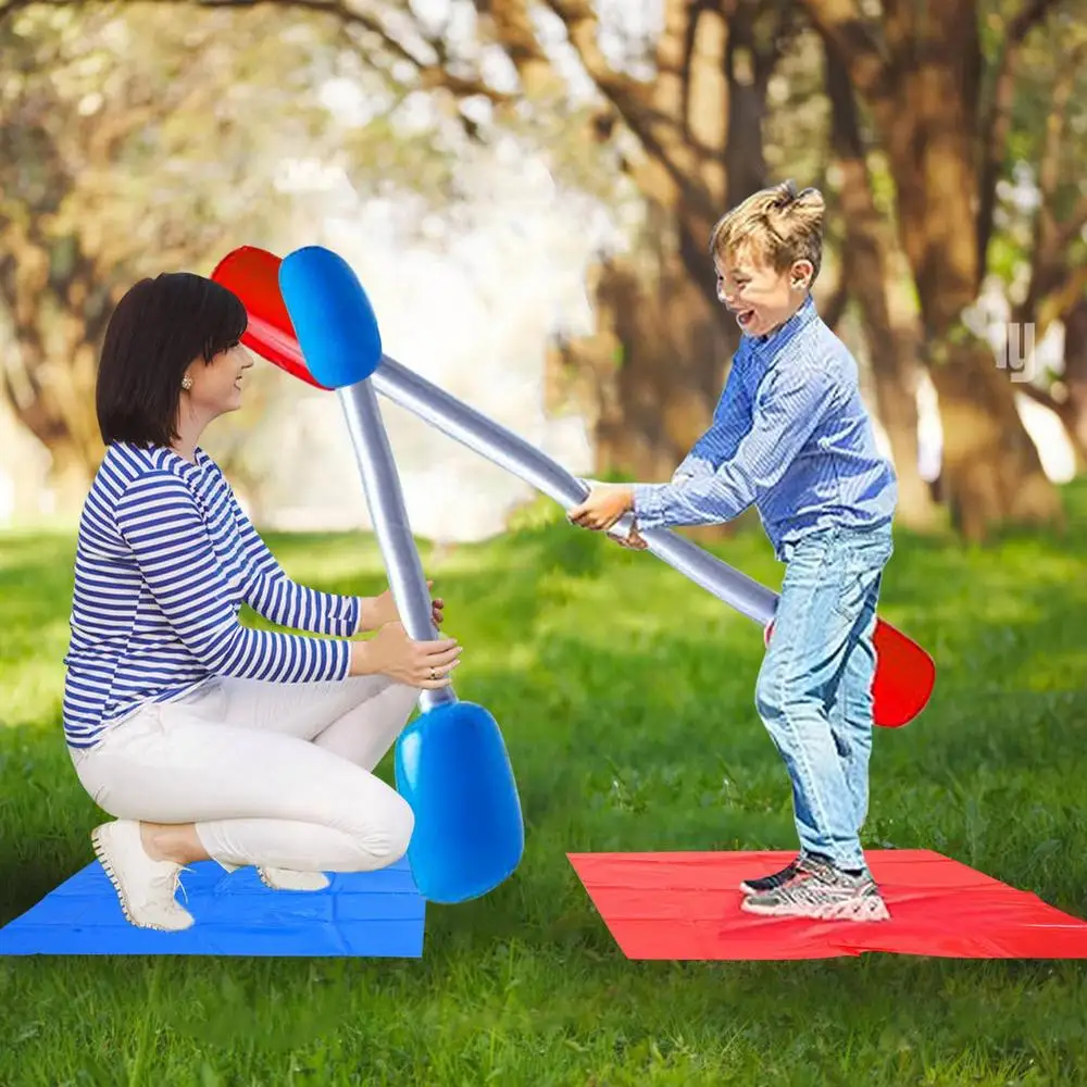 Gladiator Jousting Yard Game Kit PVC Inflatable Battle Accessories for ...
