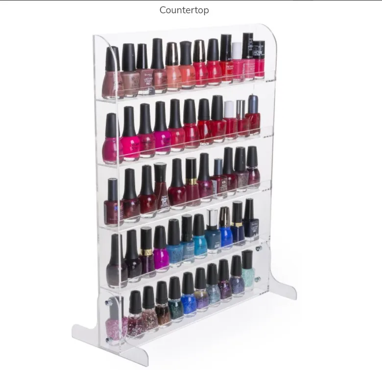 Clear Acrylic Nail Enamel Stand - Eco-Friendly Display Rack