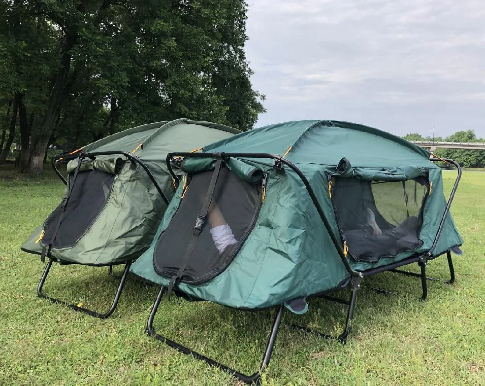 Waterproof Outdoor Folding Off Ground Camping Sleeping Bed Tents For 1 ...