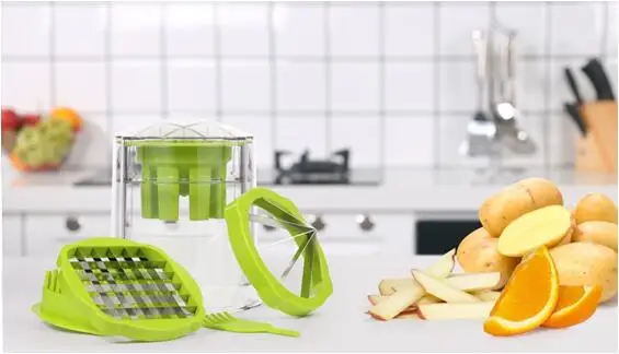 Manual Food Cutter Quick Press Chopper Dicer Fruit Vegetable Tools Home ...