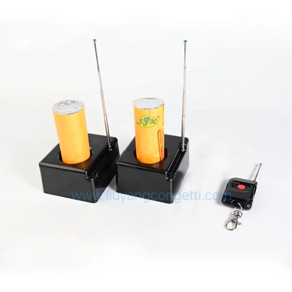 8 Cues Wireless Remote Control Fire Stage Fountain Fireworks ...