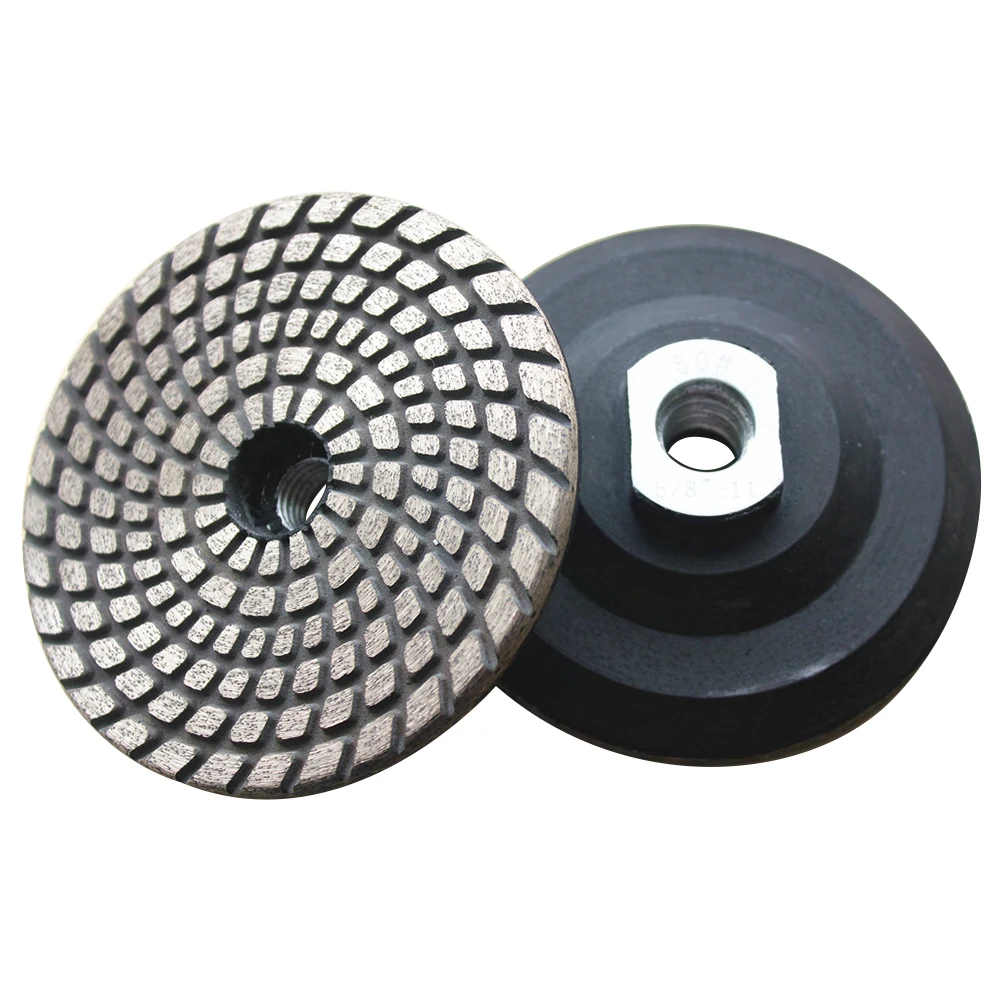 Raizi 4 Inch Rubber Base Diamond Granite Stone Grinding Cup Wheel Disc ...