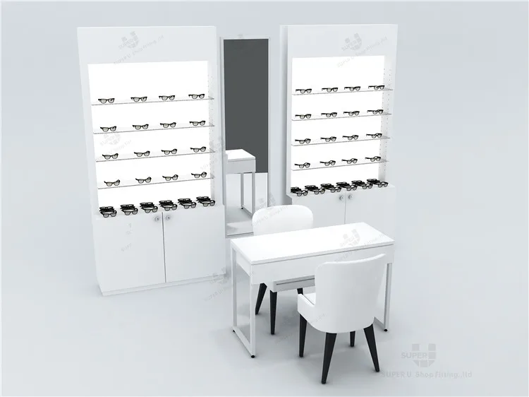 Bespoke Free Standing Optical Shop Design Display Showcase Eyeglasses ...