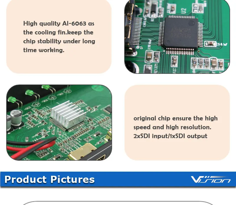 VISION 2ports SDI Switcher - 1920x1080@60hz SD/HD/3G SDI 2x1 Switcher ...