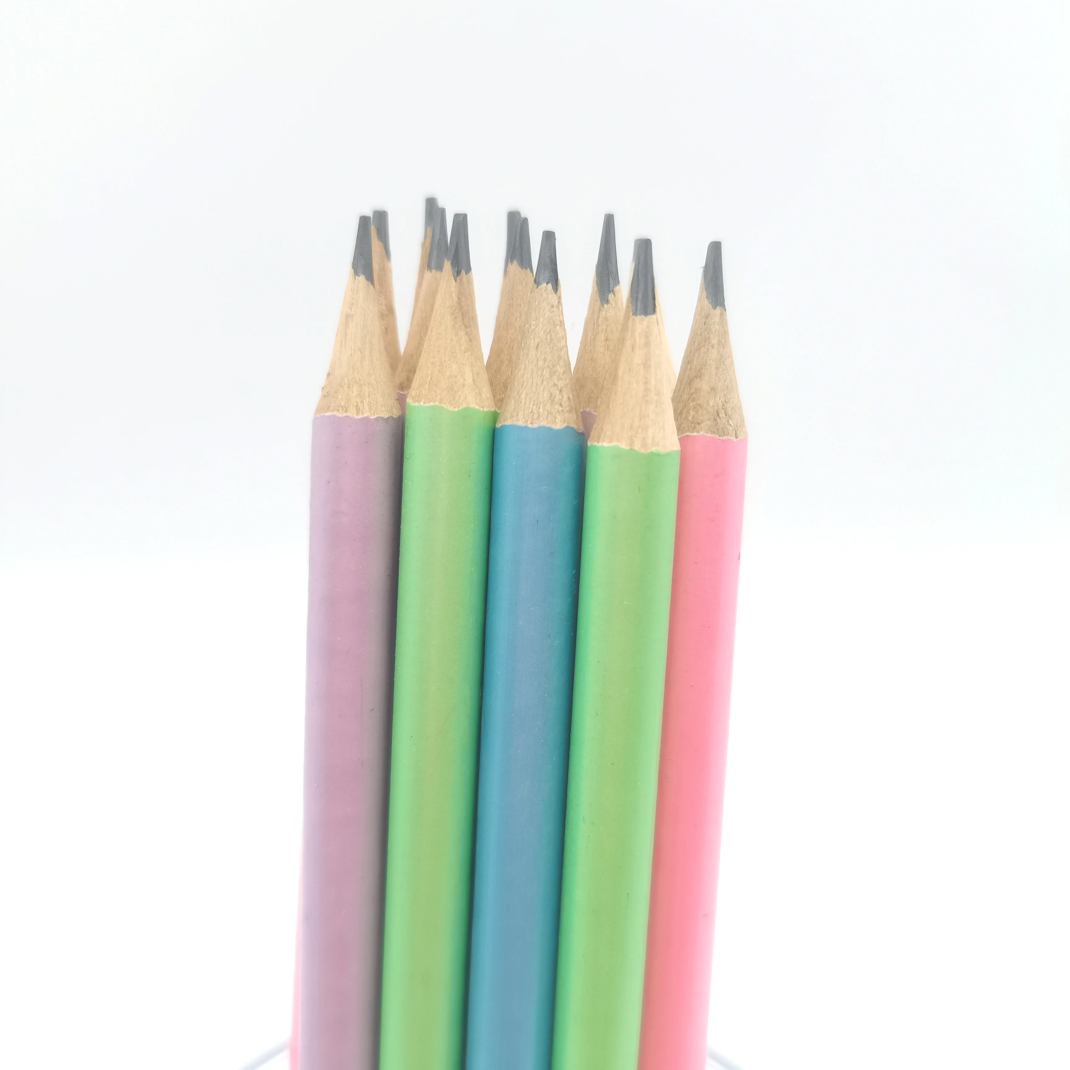 Macaron Hot-sale Hb Pencils Set Round Wooden Pencils For Brilliant ...